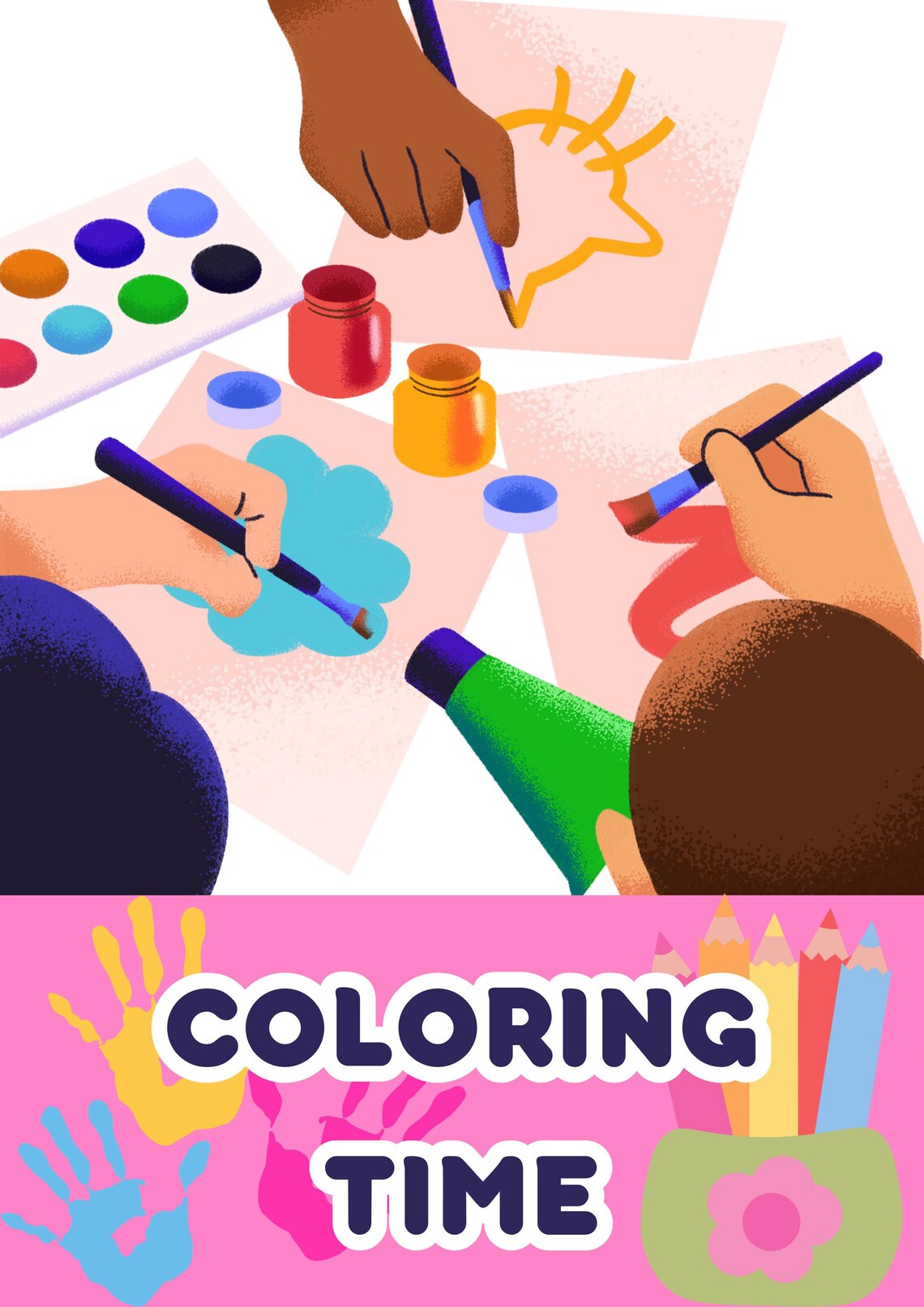 Kids Coloring Book - 136 Fun Pages With Animals, Dinosaurs, Vehicles ...
