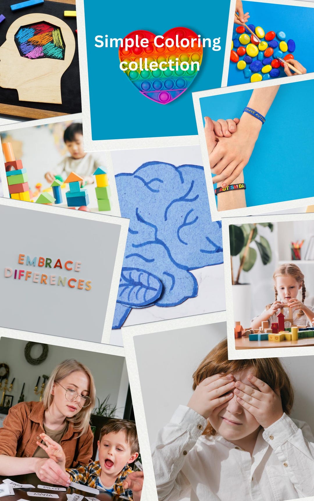 Special Needs & Autism Coloring Pages | Collection 1 | 26 Simple ...