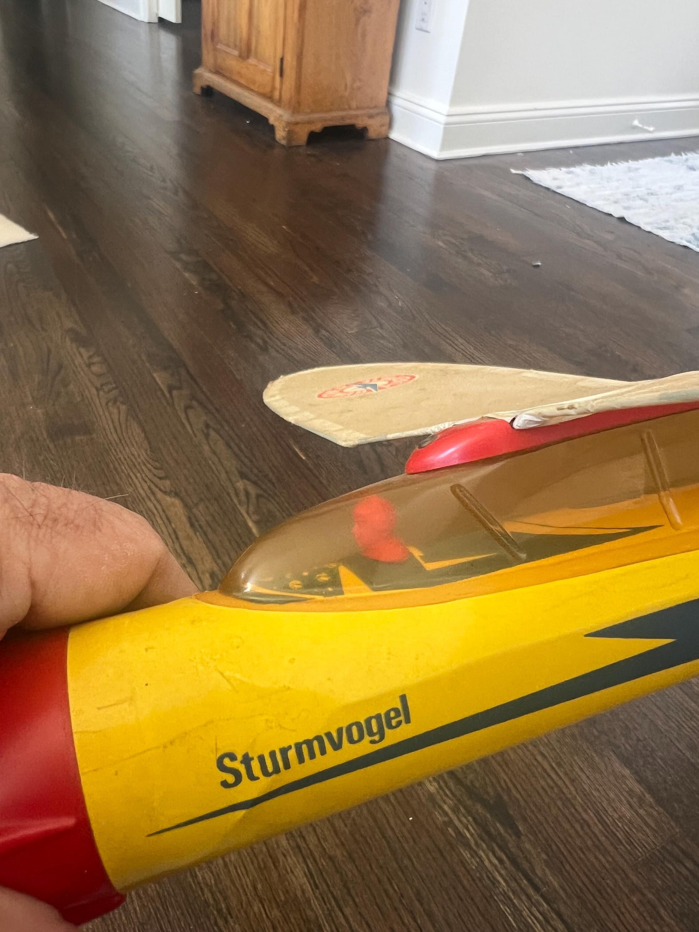 Rare Vintage Huge Size "gunther Flugspiele" Flying GLIDER Airplane Made ...