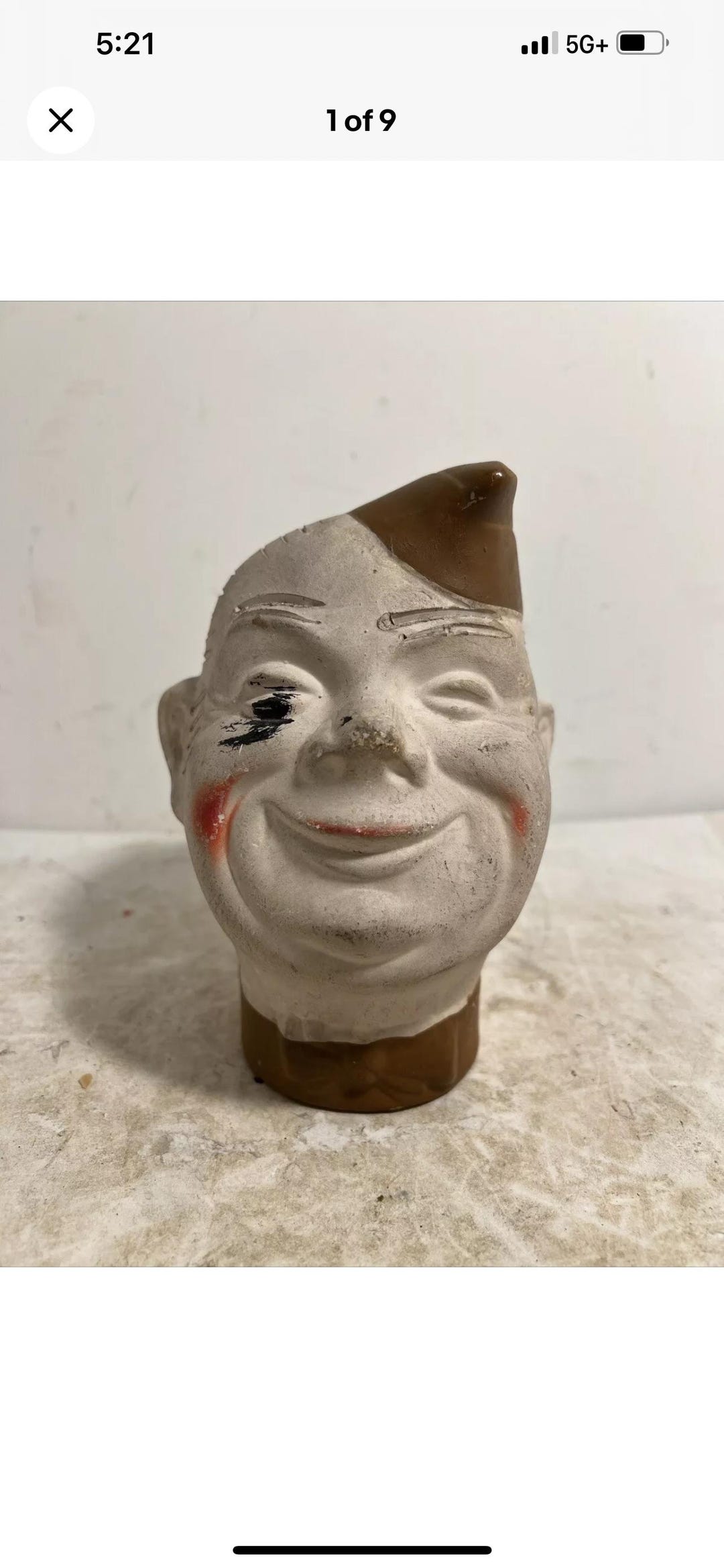 Vintage WWII Smiling Soldier, G.I. Chalk Head Planter 1940's - Etsy