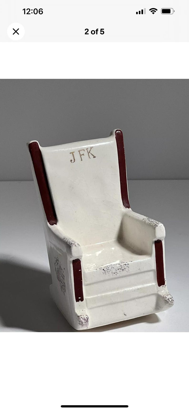 Antique Arrow 1962 JFK Kennedy Rocking Chair Salt & Pepper Shakers ...
