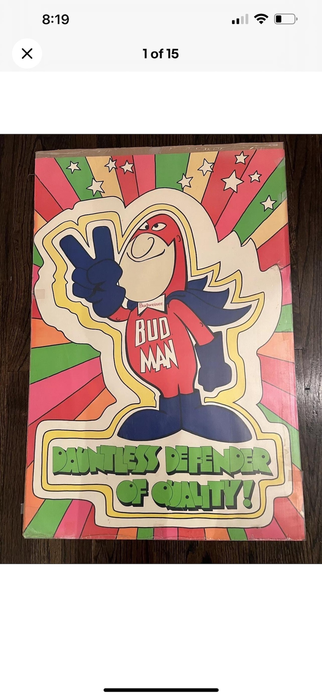 Vintage 1972 Bud Man Poster (approx 20" X 30") Sealed - Etsy