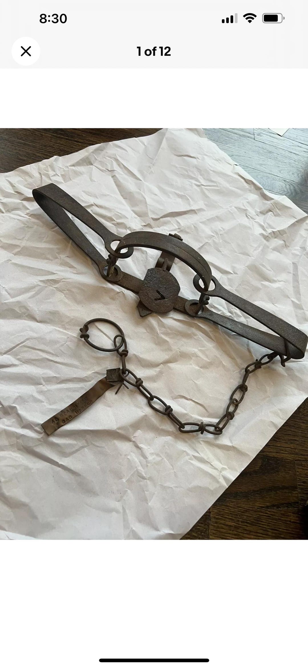 Vintage Oneida Victor Small Animal Foot Trap Long Spring - Etsy