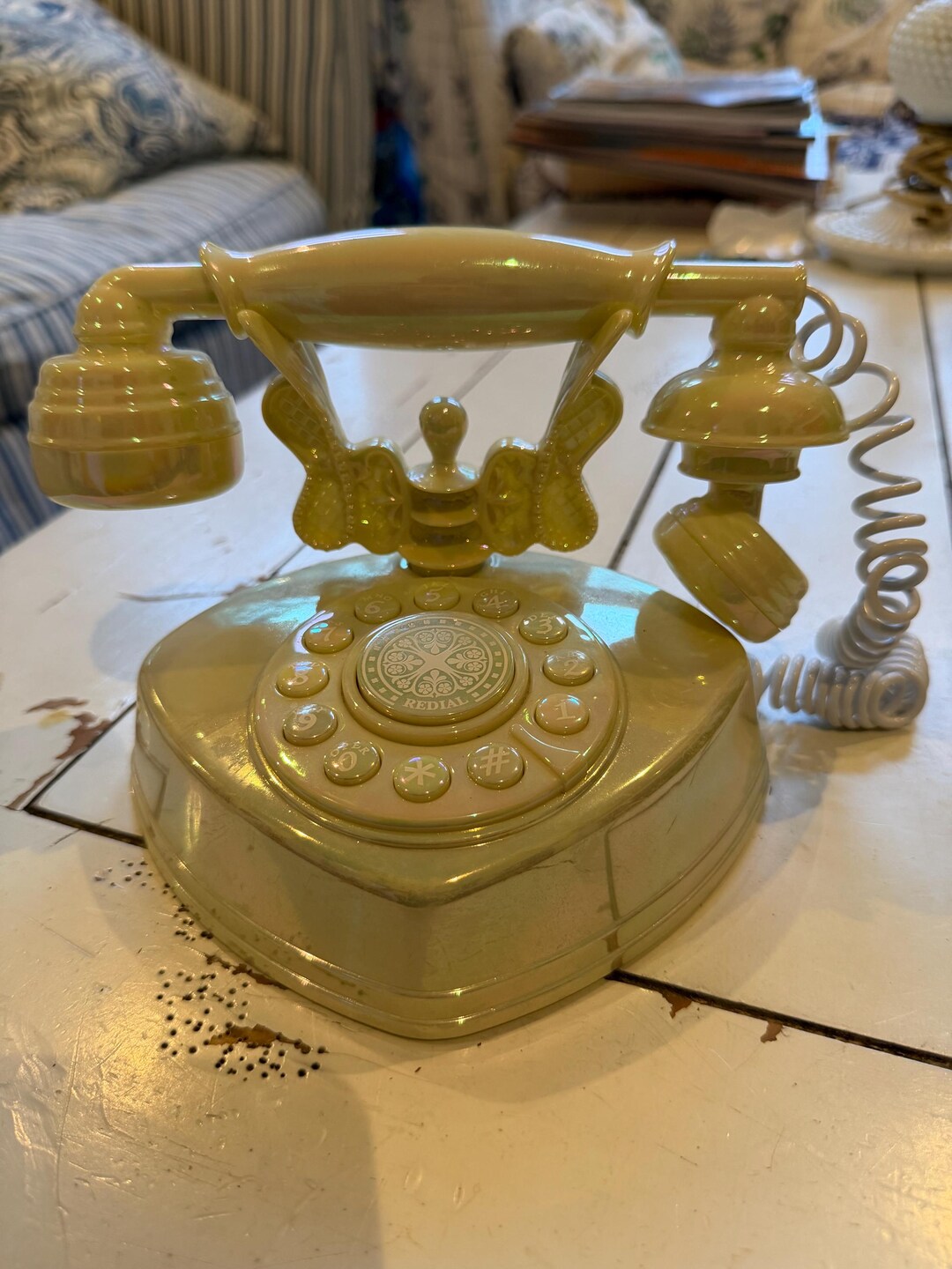 Vtg Working Push Button Toy Telephone French Princess Style Works! - Etsy