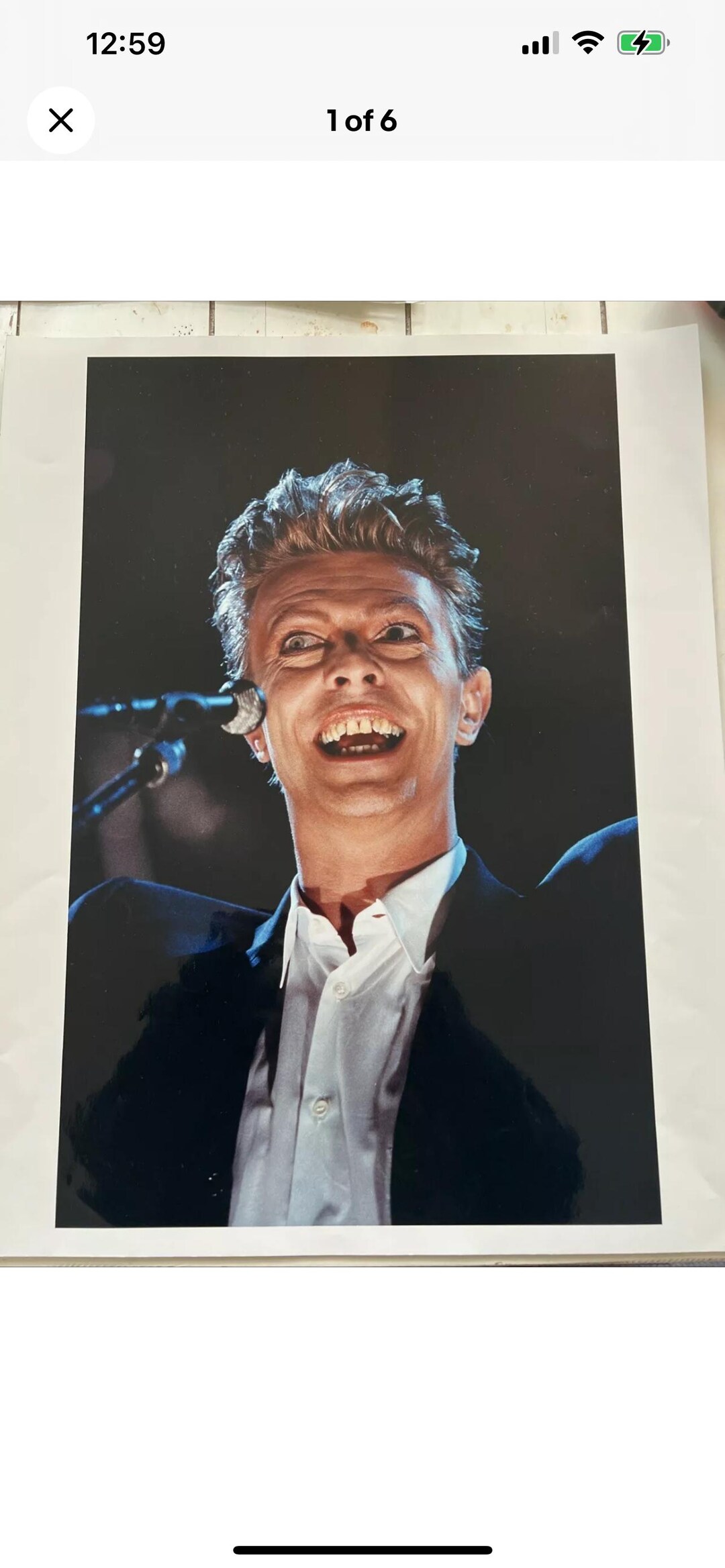 Original Photo of David Bowie by Rock Photographer AL Sayegh 19x17” - Etsy
