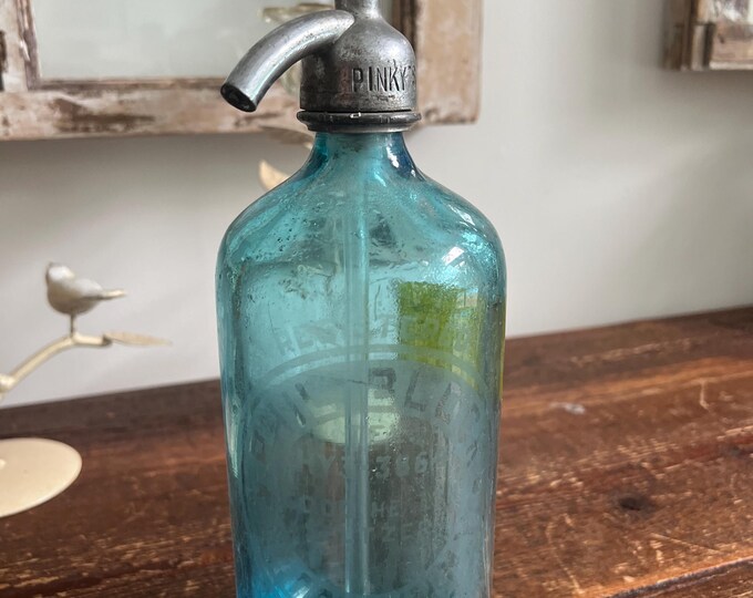 Vintage Phil Block Beverage Co Brooklyn NY Blue Seltzer Bottle - Etsy