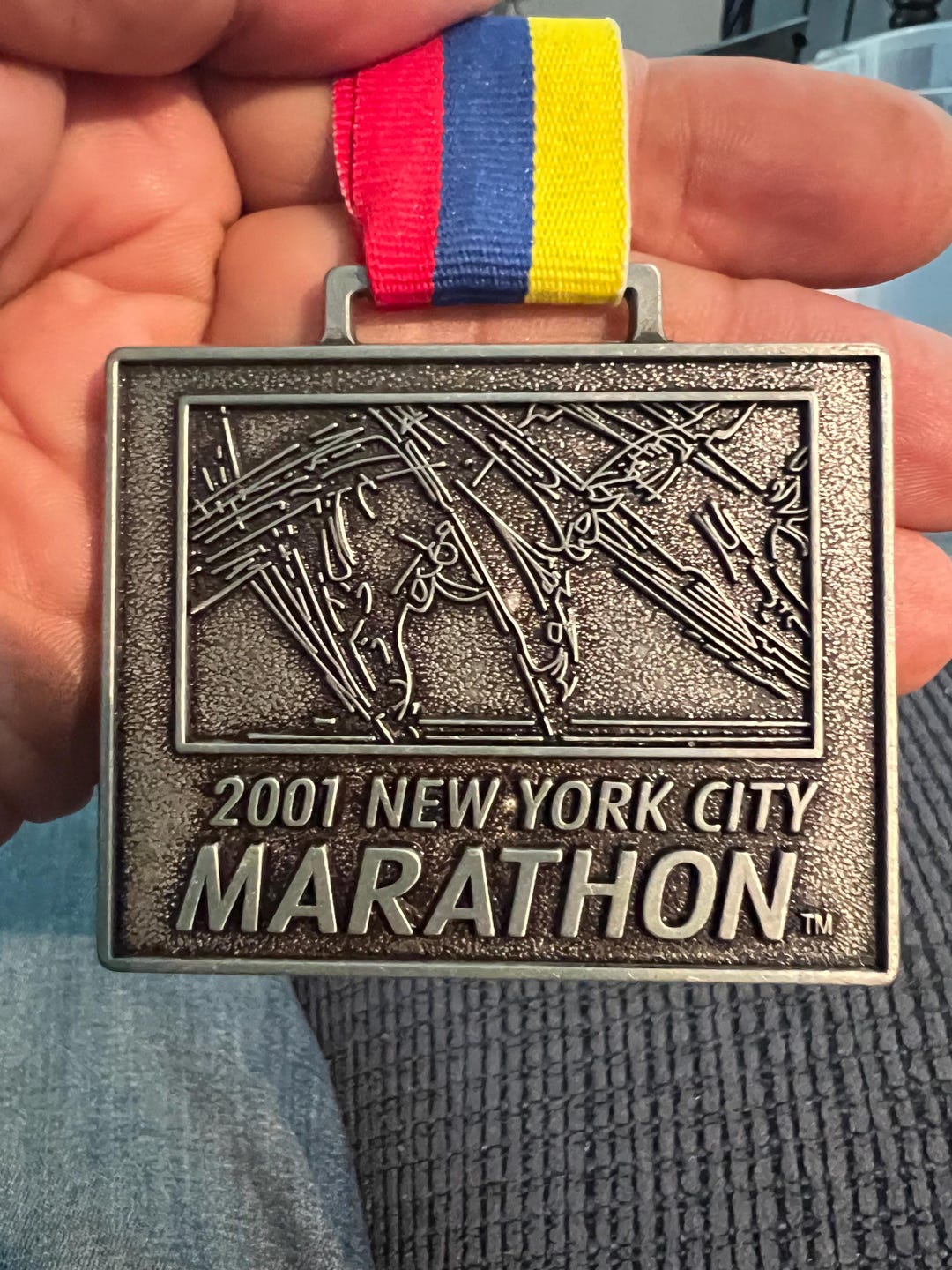 2001 New York City Marathon Finishers Medal Award Vintage NYC Race ...