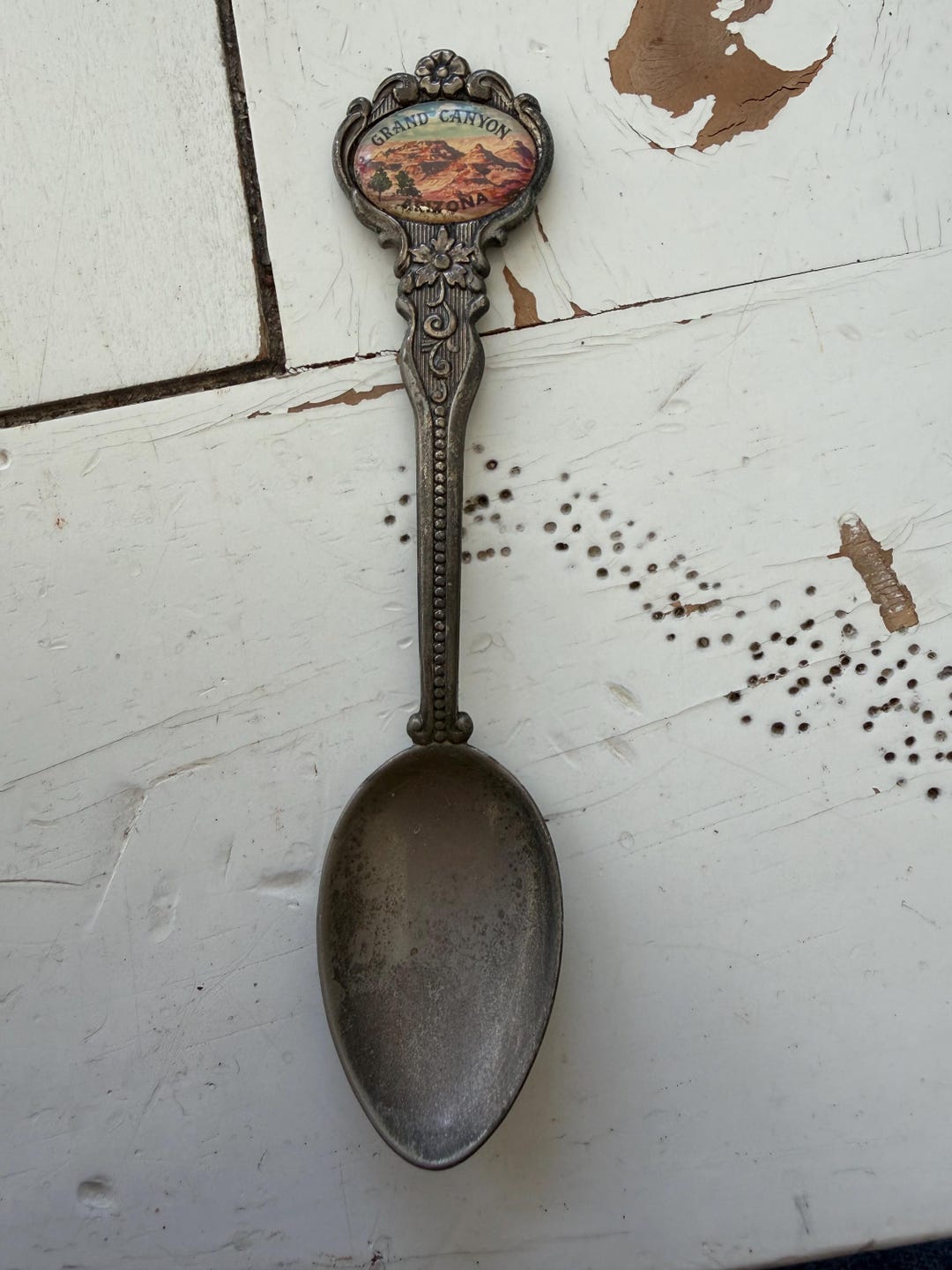 A Vintage Celest Grand Canyon, Arizona Souvenir Spoon With Enamel Inlay ...