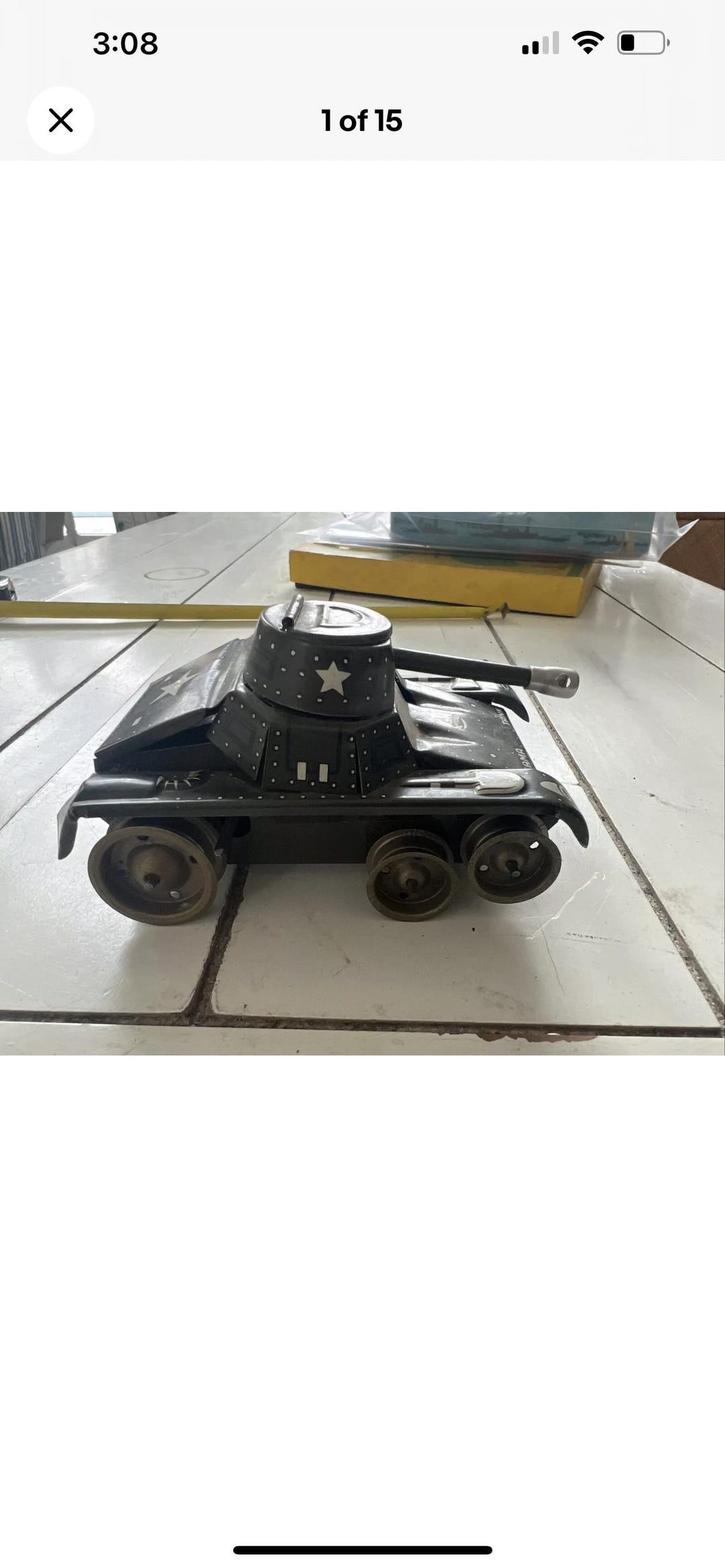 Great Antique Game Tin Tank Wind up Western Germany 1930's - Etsy