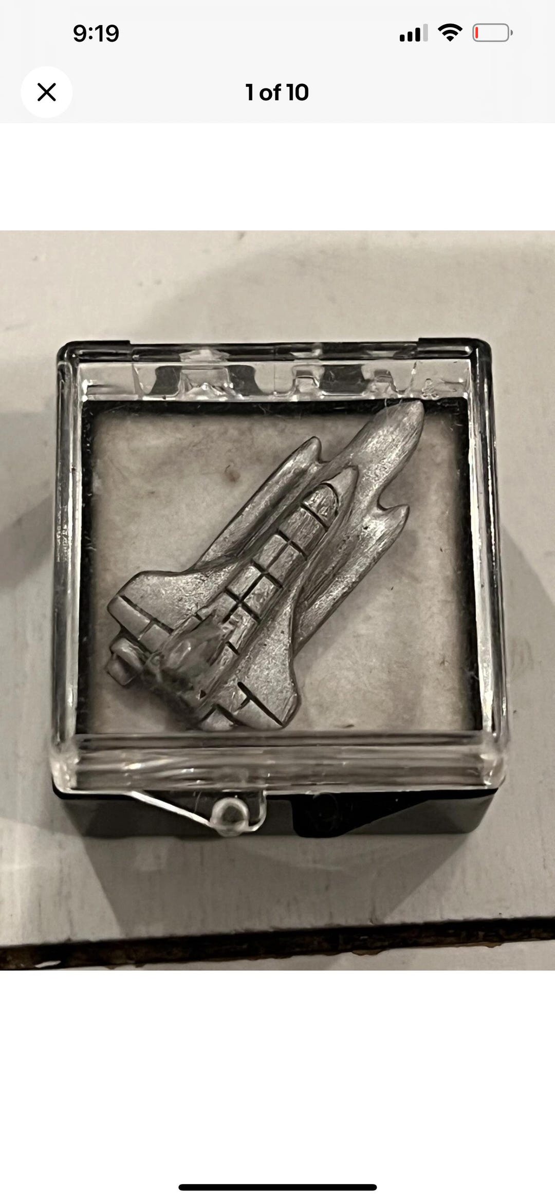 Vintage Space Shuttle Pewter Pin NASA Space Ship New Old Stock With Box ...