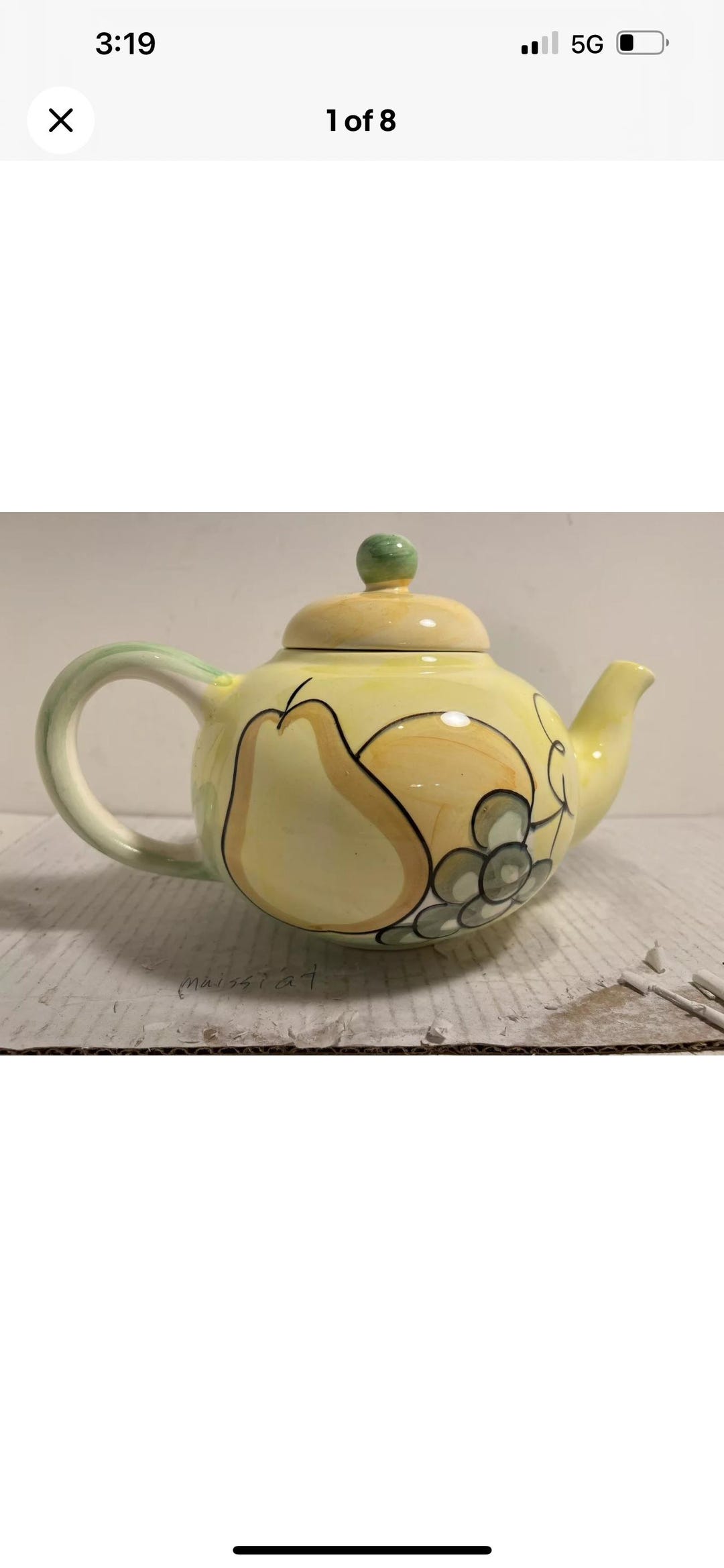 Bella Ceramica Alfresco Multicolored Fruit Teapot - Etsy