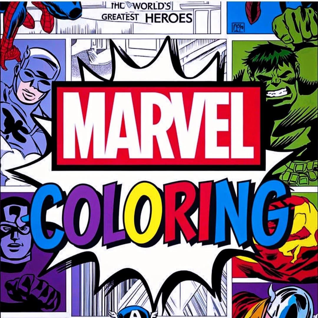 Marvel Coloring Book, Superhero Coloring Book, Marvel Characters ...