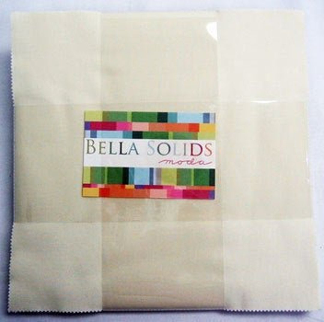 Bella Solids Layer Cake Snow- 42- 10" X 10" Squares- 9900LC 11 - Etsy