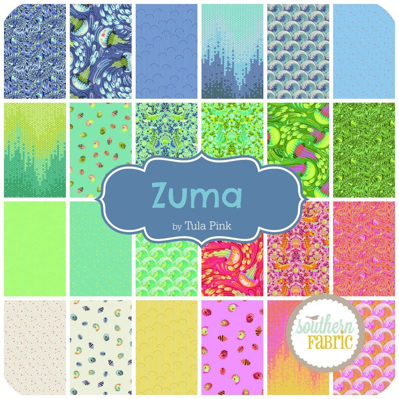 Fabric Craft Supplies & Tools Visual Arts Fat Quarter Bundle Zuma by ...