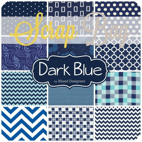 Dark Blue Fabric - Etsy