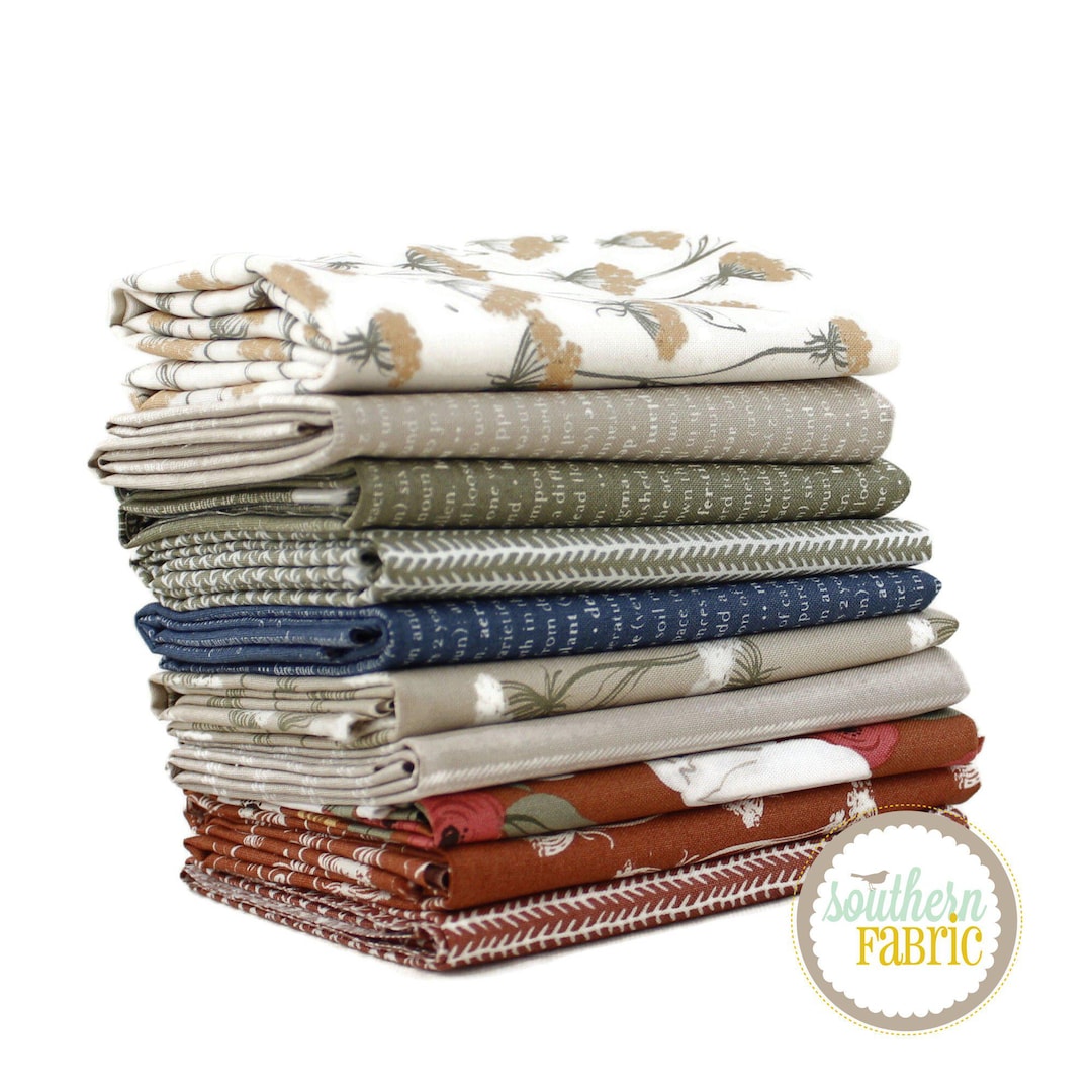 Flower Pot - Fat Quarter Bundle (10 Pcs) by Lella Boutique for Moda - Etsy