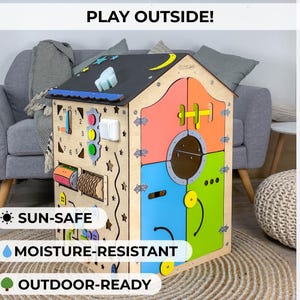 Busy House Kids Wooden Toys Fidget House Home Games Wooden House Toy ...