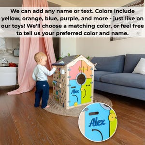 Busy House Kids Wooden Toys Fidget House Home Games Wooden House Toy ...
