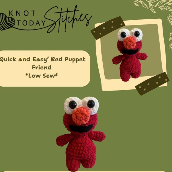 Elmo Puppet - Etsy