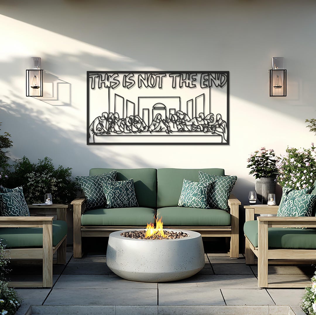 This is Not the End Metal Wall Art, Religious Restaurant Decor, Modern ...