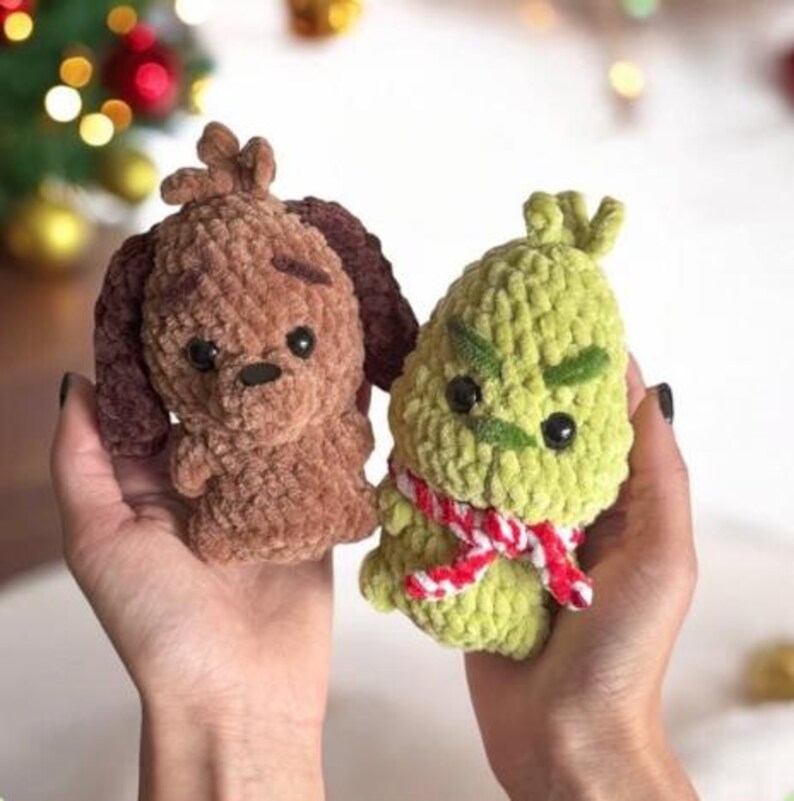 Grinch and Max Amigurumi Crochet Pattern – Step-by-step PDF Guide to ...
