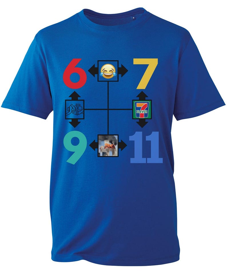 Meme T-shirt, 6 7 9 11 Humor, Adult Gen Z Apparel - Etsy UK