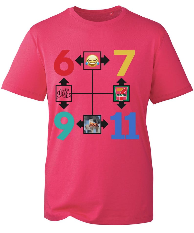 Meme T-shirt, 6 7 9 11 Humor, Adult Gen Z Apparel - Etsy UK