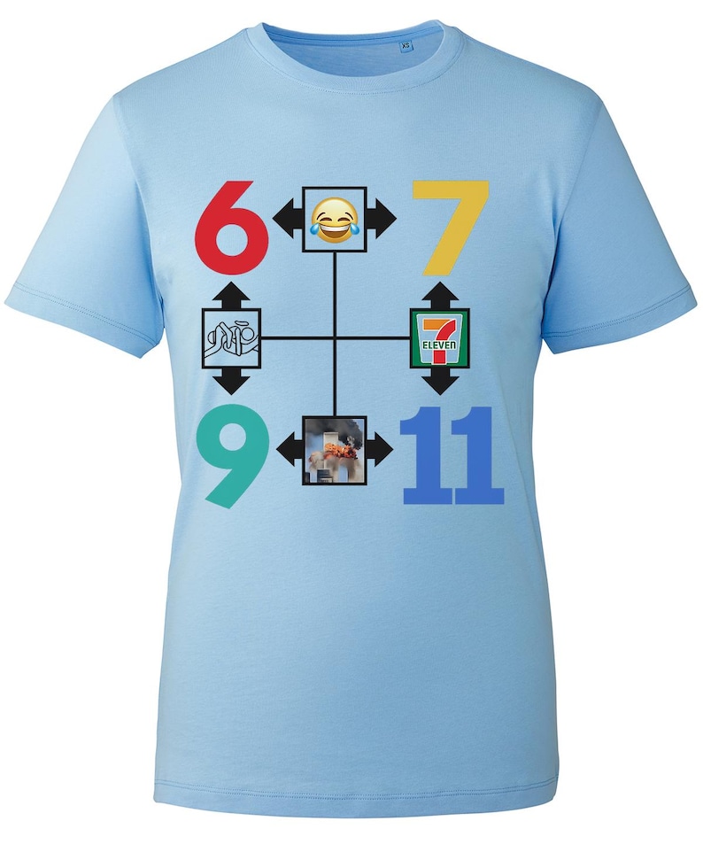 Meme T-shirt, 6 7 9 11 Humor, Adult Gen Z Apparel - Etsy UK
