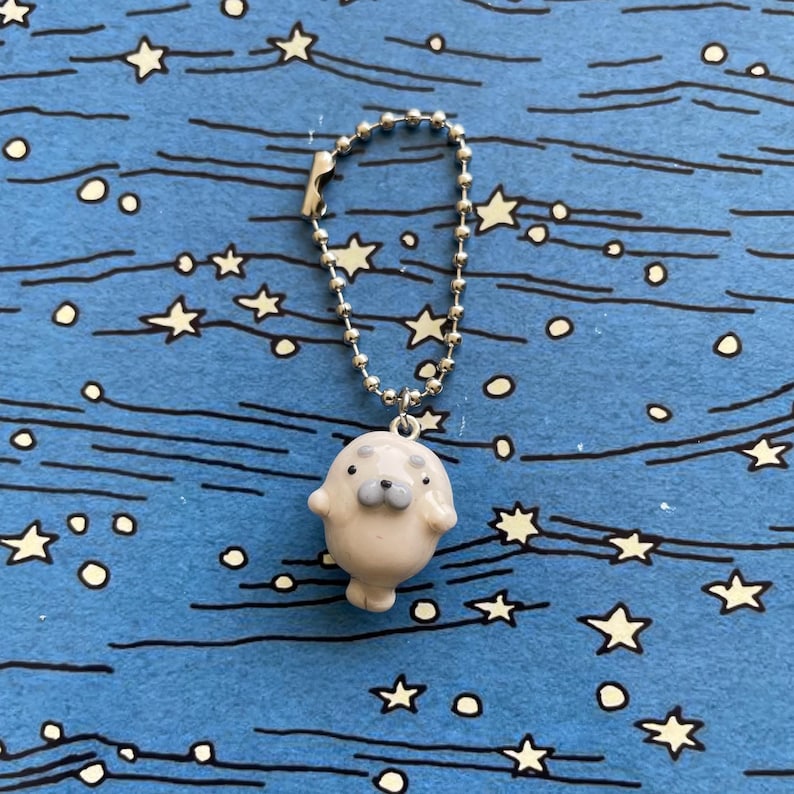 Handmade Polymer Clay Charm Keychain: Cutesy Animal Keyring - Etsy UK
