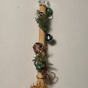 Miniature Enchanted Broom, Fairy Garden Decor, Witchy Mini Broom With ...