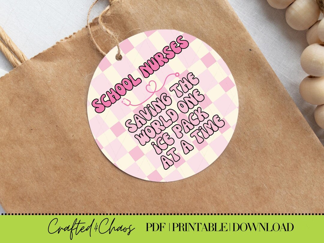 School Nurse Appreciation Day Sign & Sticker Bundle | Instant Download ...