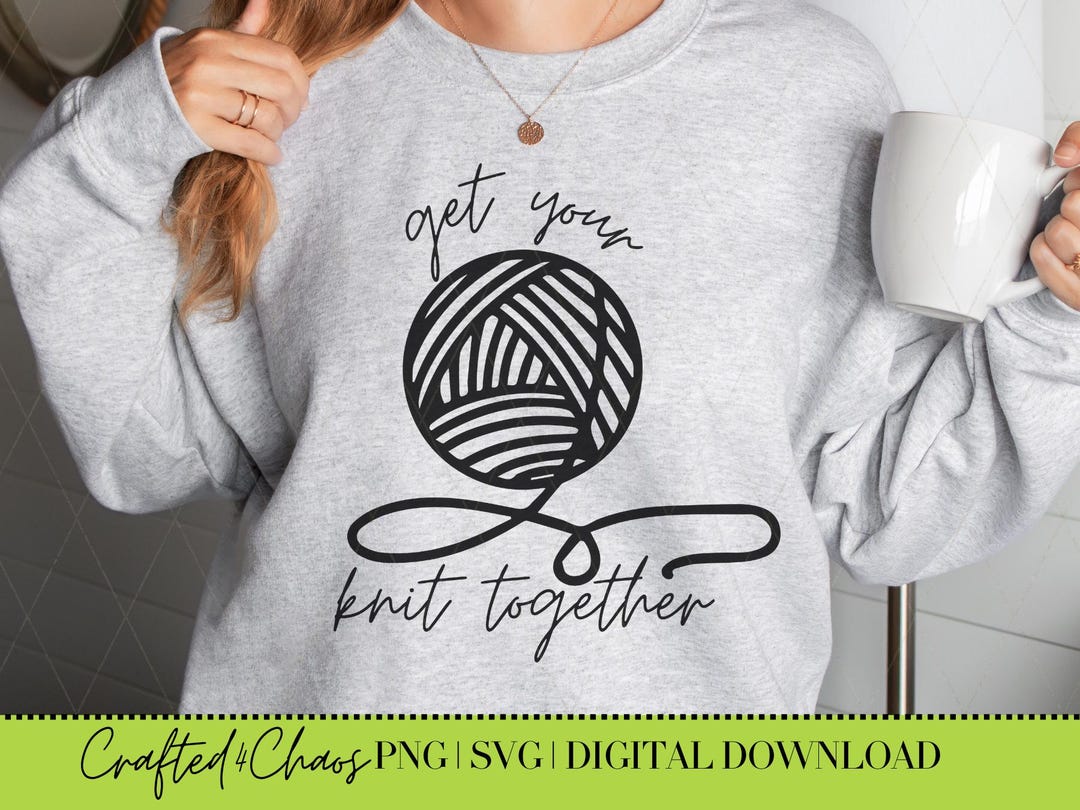 Knitting SVG PNG, Knitting Digital File, Crafty Girl, Knitting Digital ...