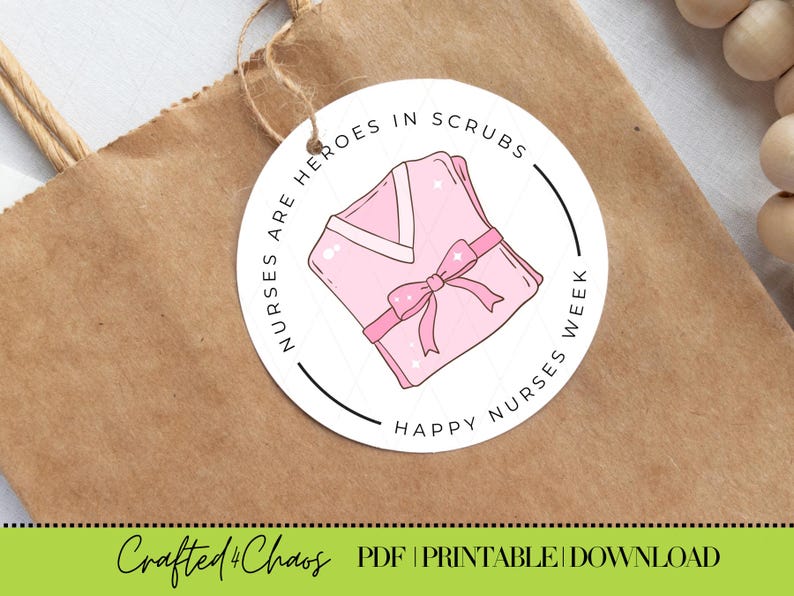 Nurses Week Gift Tags Sticker Bundle | 4 Nurse Appreciation Day Signs ...