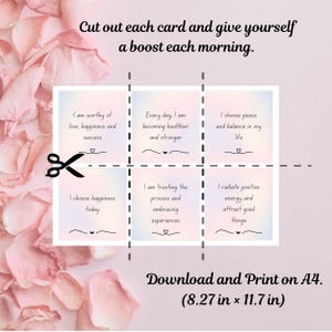 Self-love Affirmation Cards for Daily Mindfulness & Well-being ...
