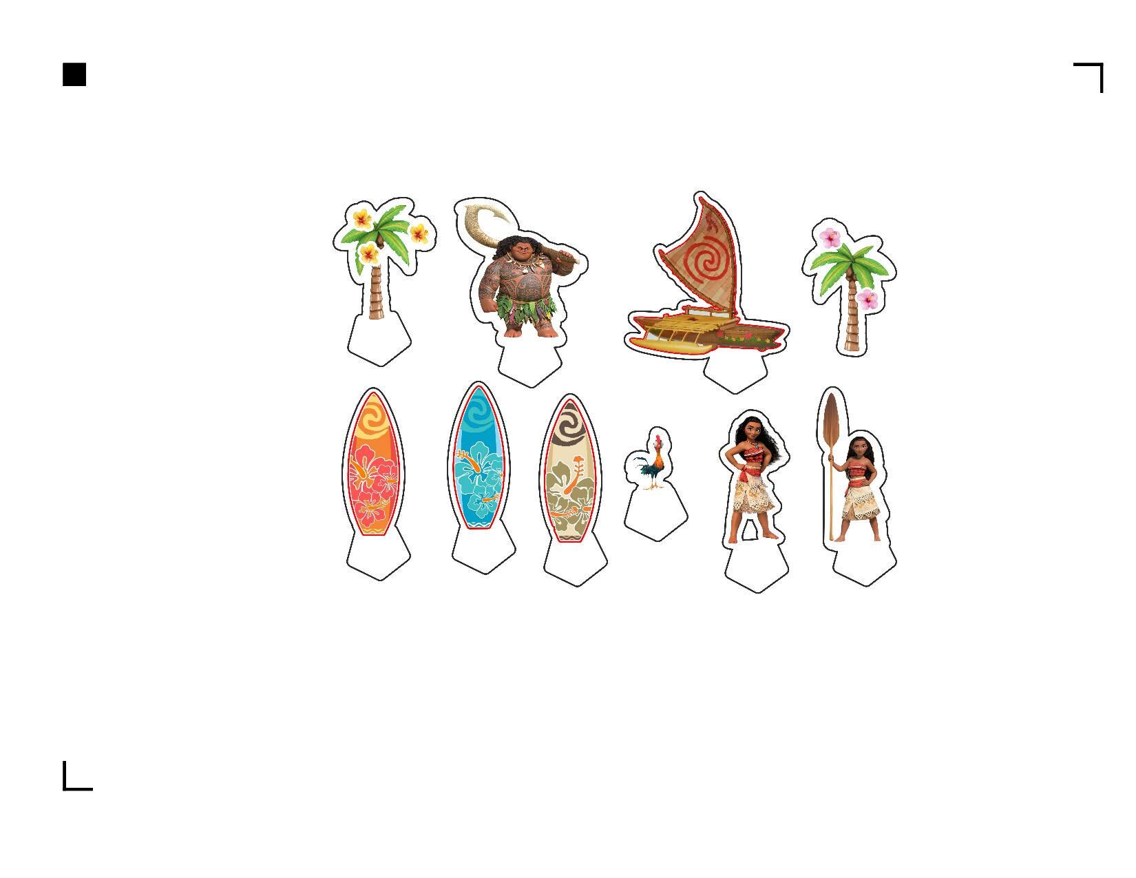 Moana Cake Topper Designs - Etsy