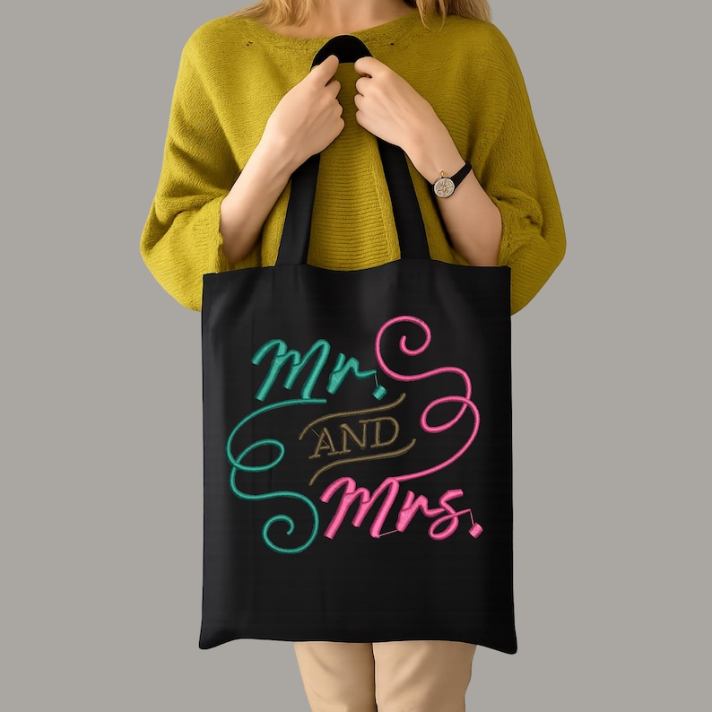 Mr & Mrs Embroidery Design Bundle, Wedding Machine Embroidery Files ...