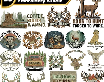 Hunting Embroidery Design, Duck Hunting Embroidery, Deer Hunting ...