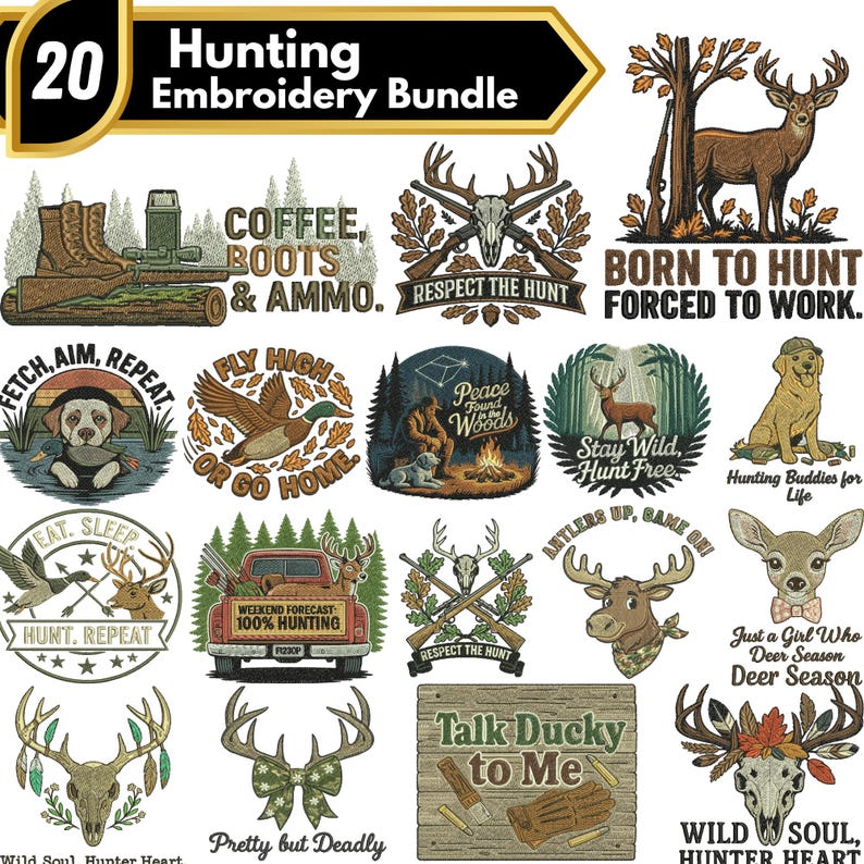 Hunting and Fishing Embroidery Design, Buck Deer Head Embroidery ...