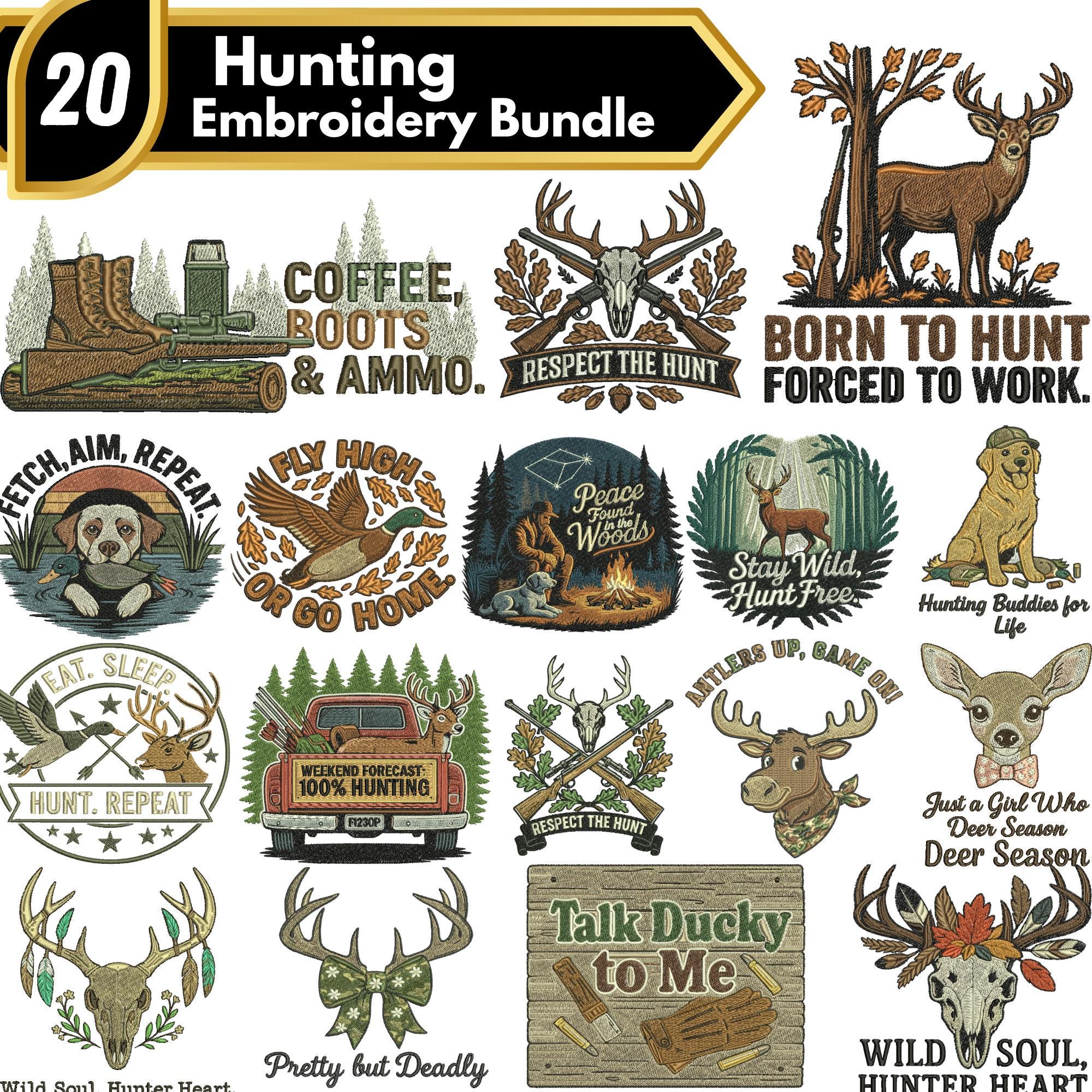 Hunting and Fishing Embroidery Design, Buck Deer Head Embroidery ...