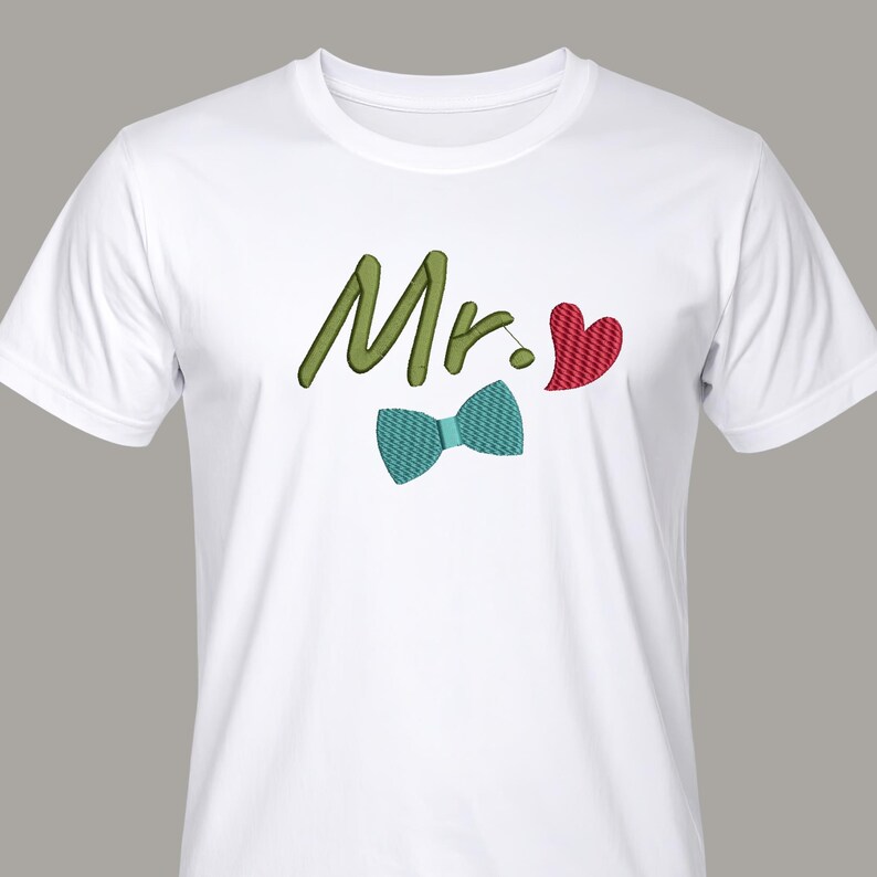 Mr & Mrs Embroidery Design Bundle, Wedding Machine Embroidery Files ...