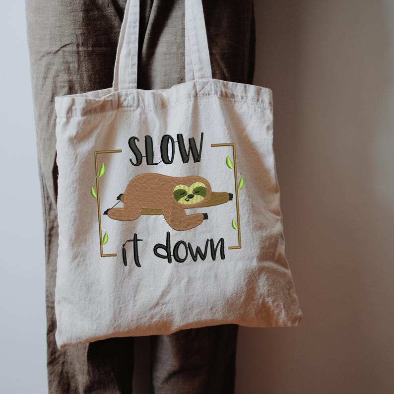 Sloth Embroidery Design: Realistic Sloth Sayings (digital Download) - Etsy