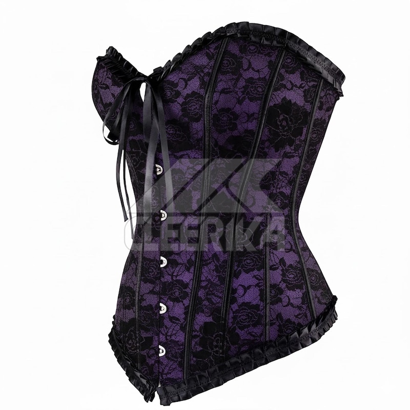 Purple Gothic Corset - Etsy