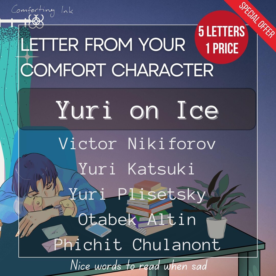 Comfort Character Letter Yuri on Ice | Victor Nikiforov | Personalized ...