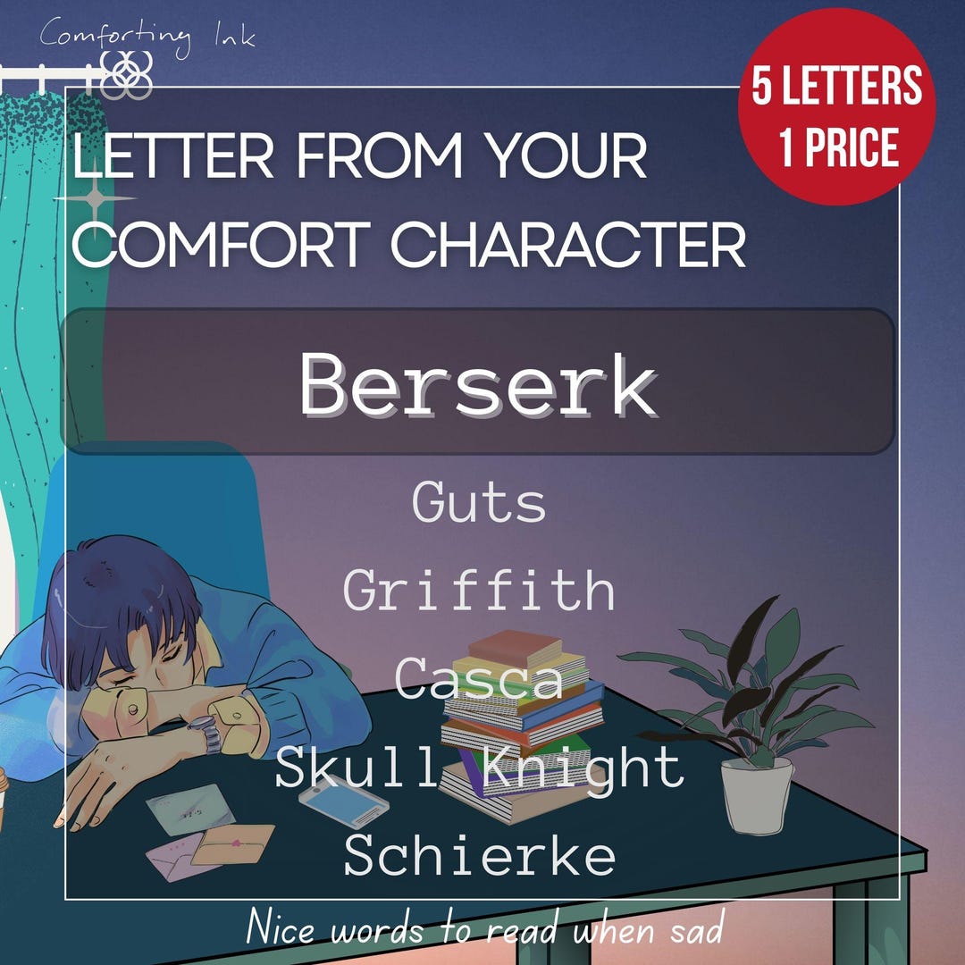 Comfort Character Letter Berserk | Guts | Fan Fiction | Digital | Read ...