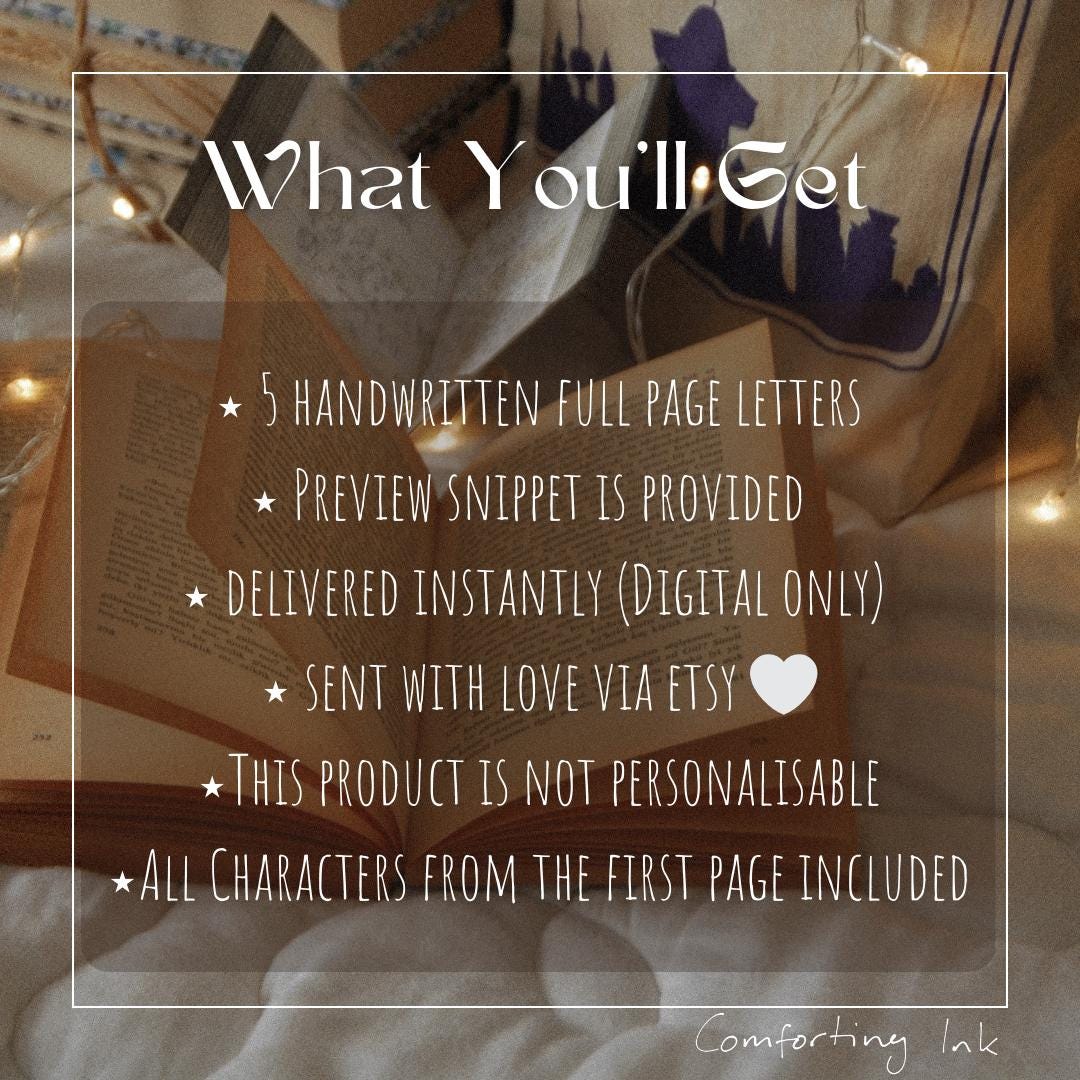 Comfort Character Letter PHIGHTING | Letter | Fan Fiction | Digital | Read When Sad | Hthing ...