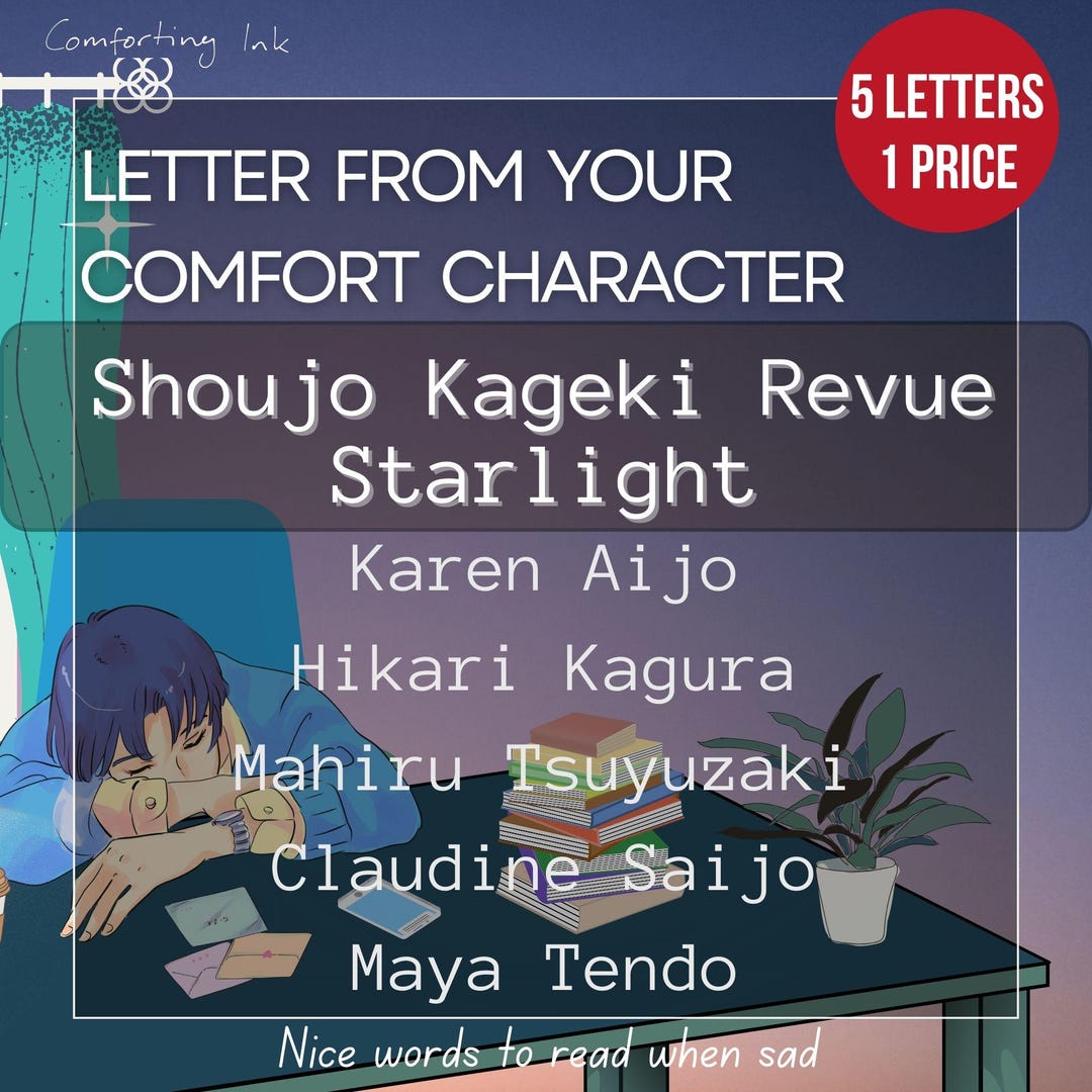 Comfort Character Letter Shoujo Kageki Revue Starlight | Karen Aijo ...