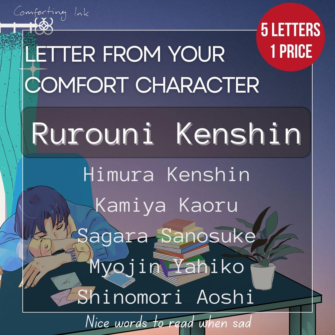 Comfort Character Letter Rurouni Kenshin | Himura Kenshin | Fan Fiction ...