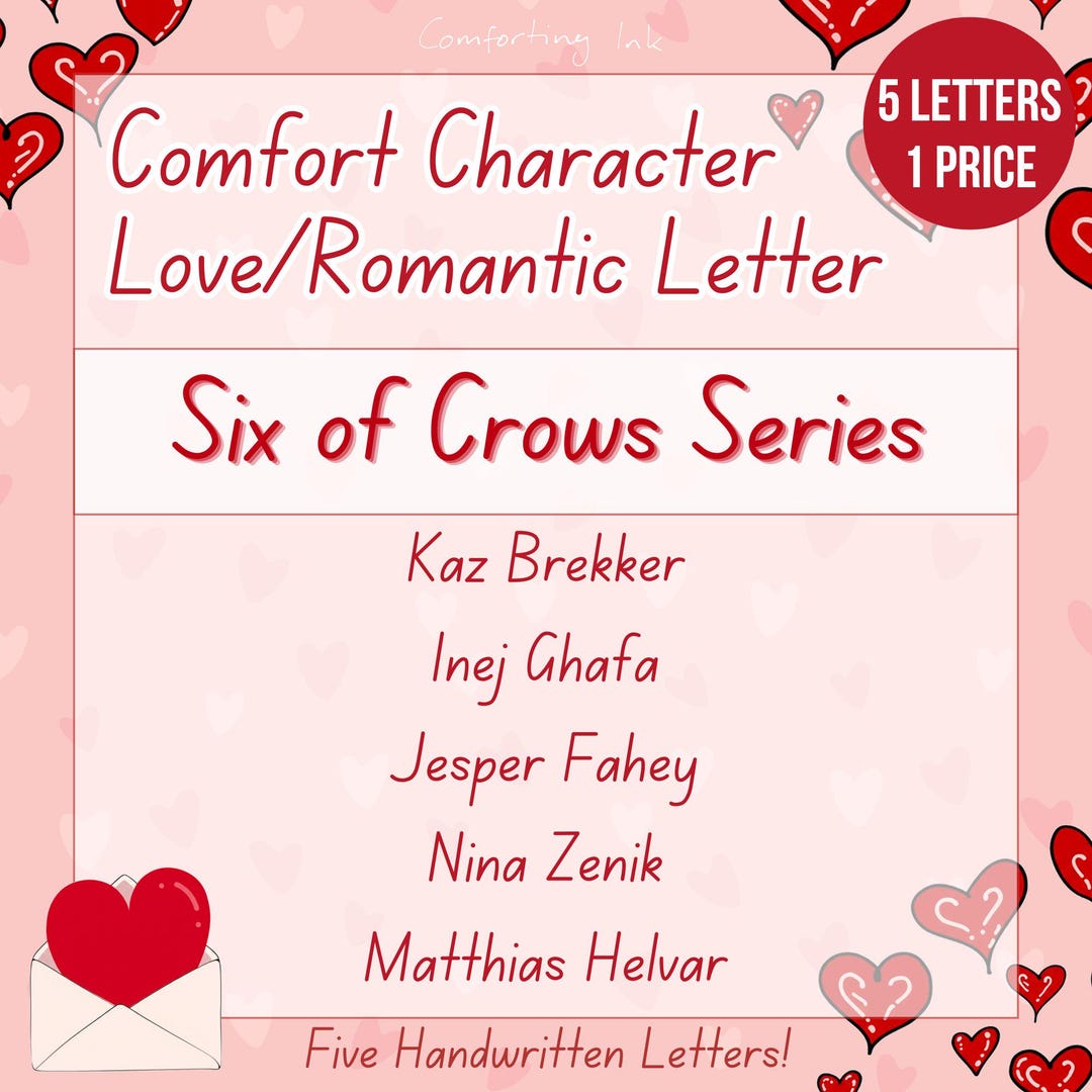 Romantic Love Letter Six of Crows Series | Kaz Brekker | Fan Fiction ...