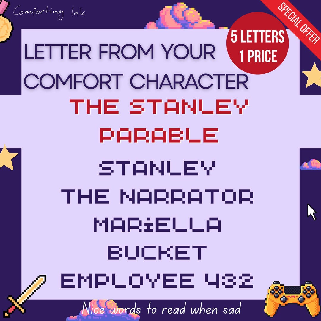 Comfort Character Letter the Stanley Parable | Stanley | Fan Fiction ...