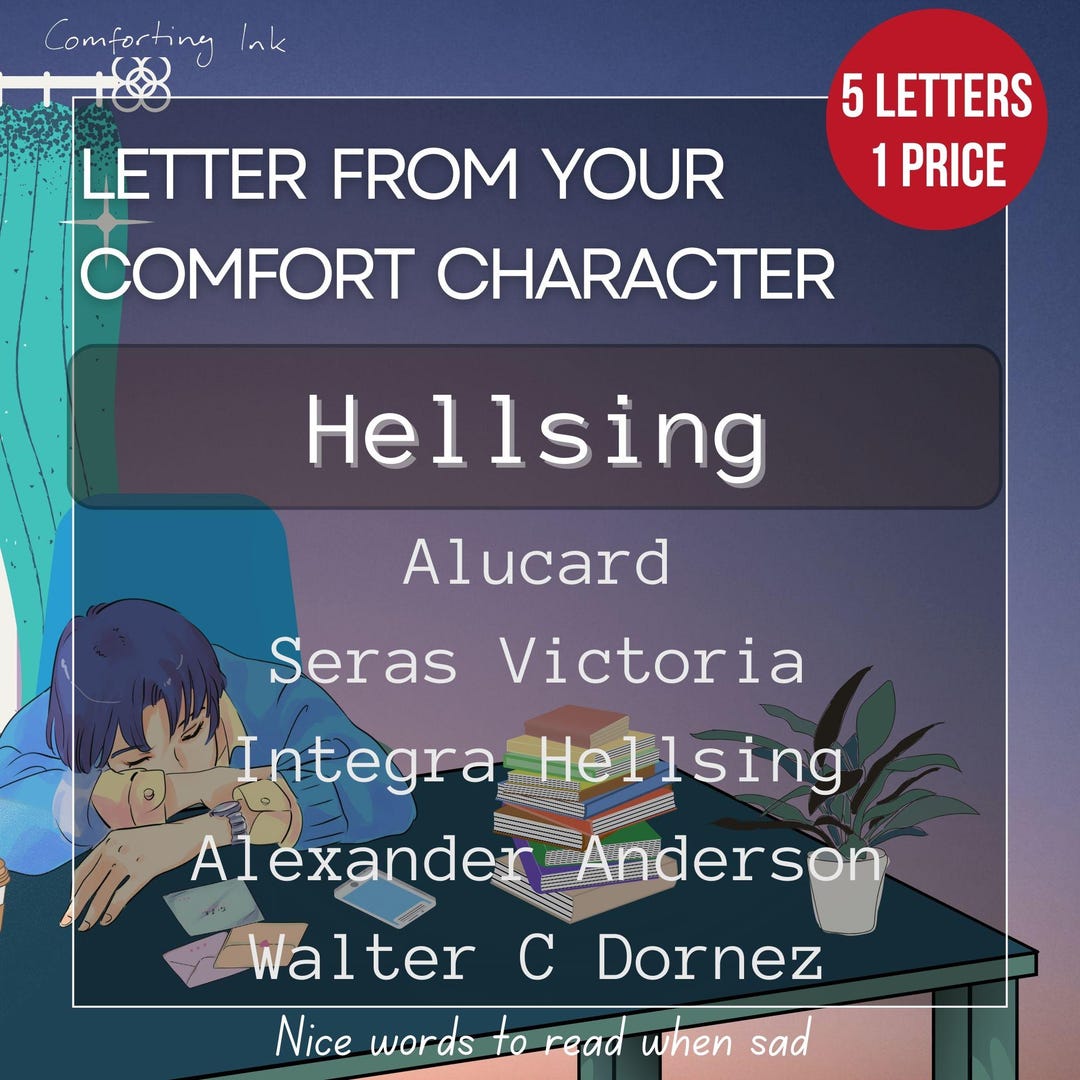Comfort Character Letter Hellsing | Alucard | Fan Fiction | Digital ...